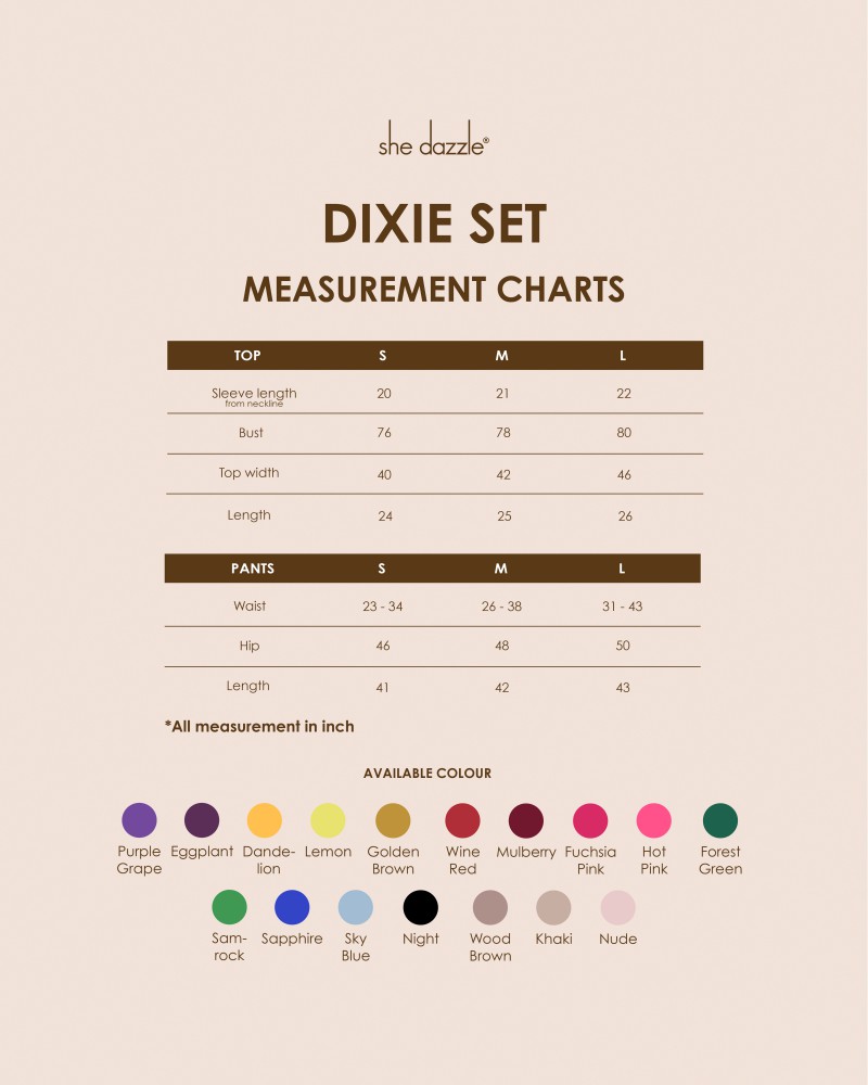 She Dazzle | Malaysia Online Fashion | Blouse | Suit | Pants | Skirts | Long Dress | SHOP Dixie ...